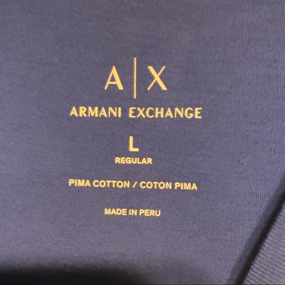 A/X Armani Exchange | Shirts | Ax Armani Exchange Mens Logo Tshirt ...